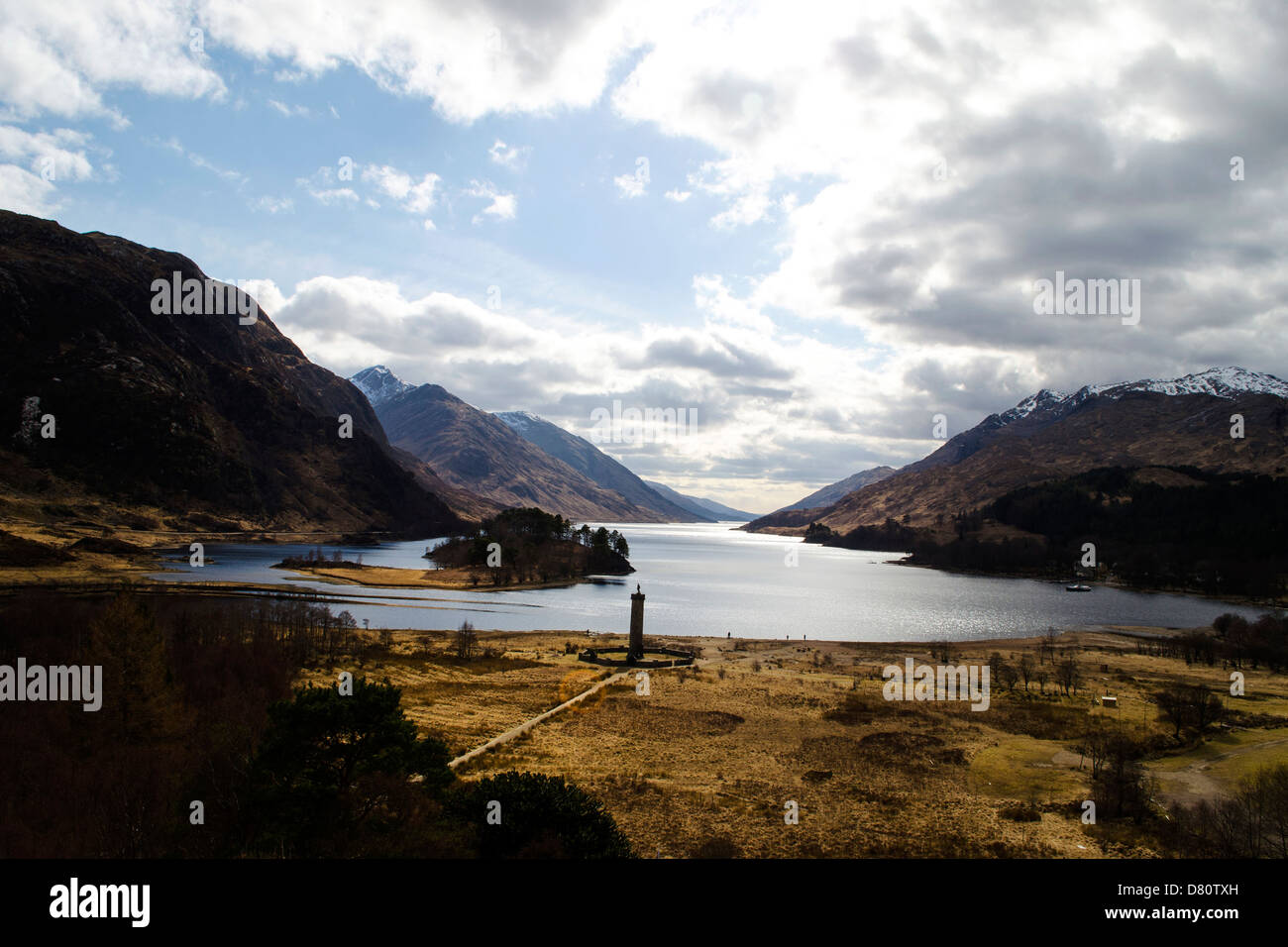 Loch at GlenFinnan Stock Photo - Alamy