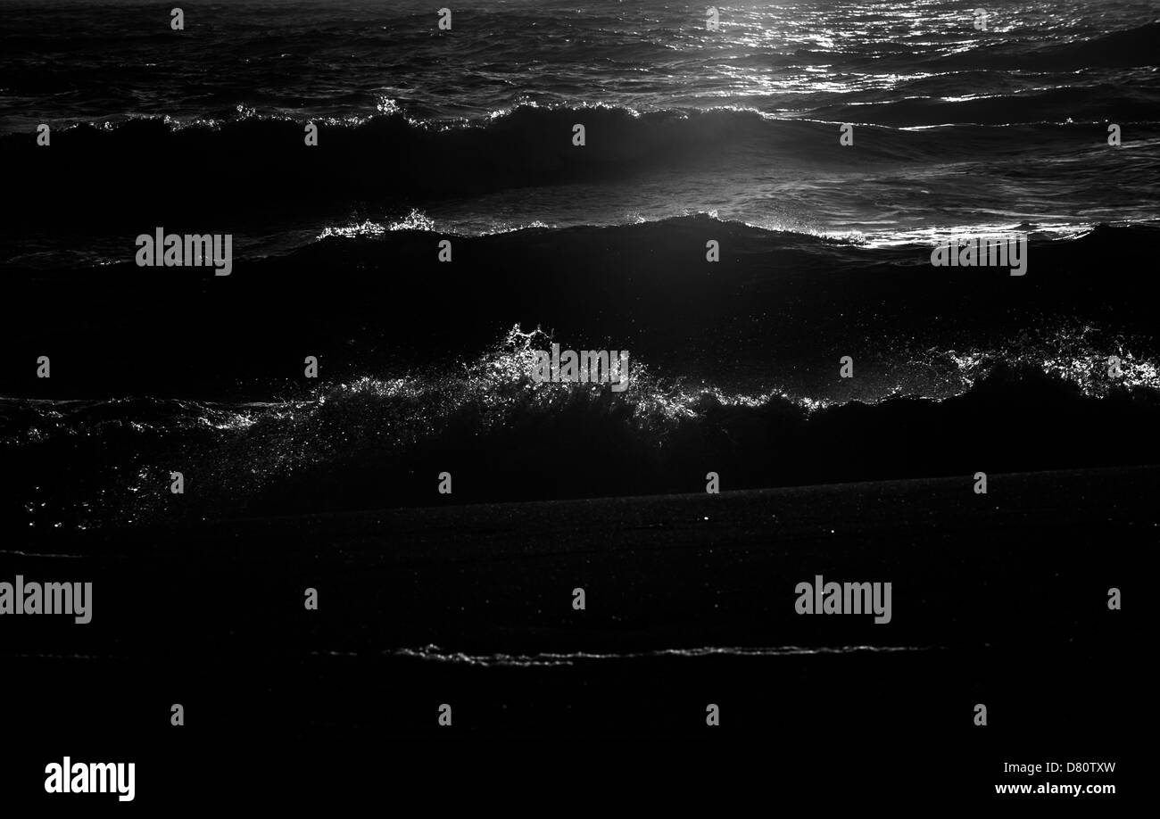 Ocean Waves At Night