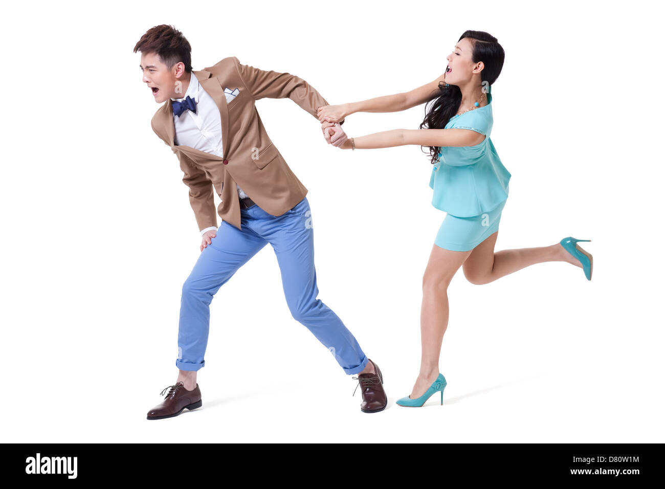 Young couple having a fight Stock Photo - Alamy