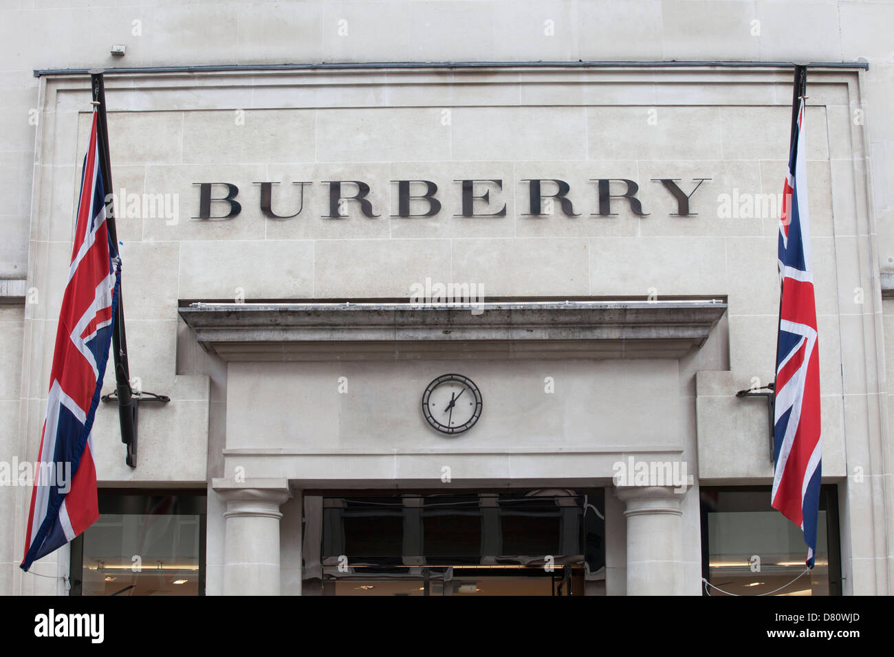 Sign for high end fashion and exclusive brand Burberry Stock Photo - Alamy