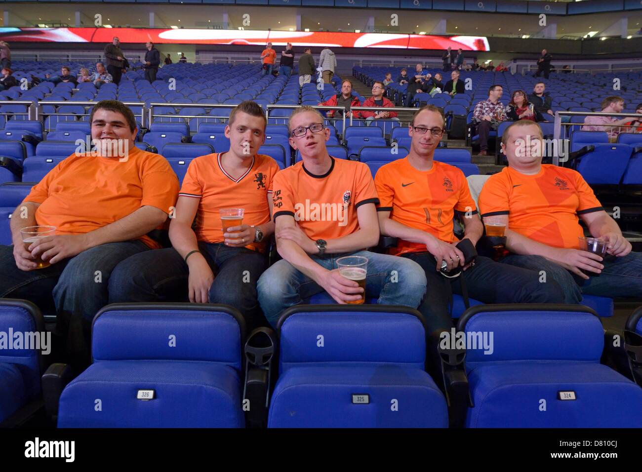 London, UK. 16th May 2013. Fans take their seats in the O2 Arena. The ...