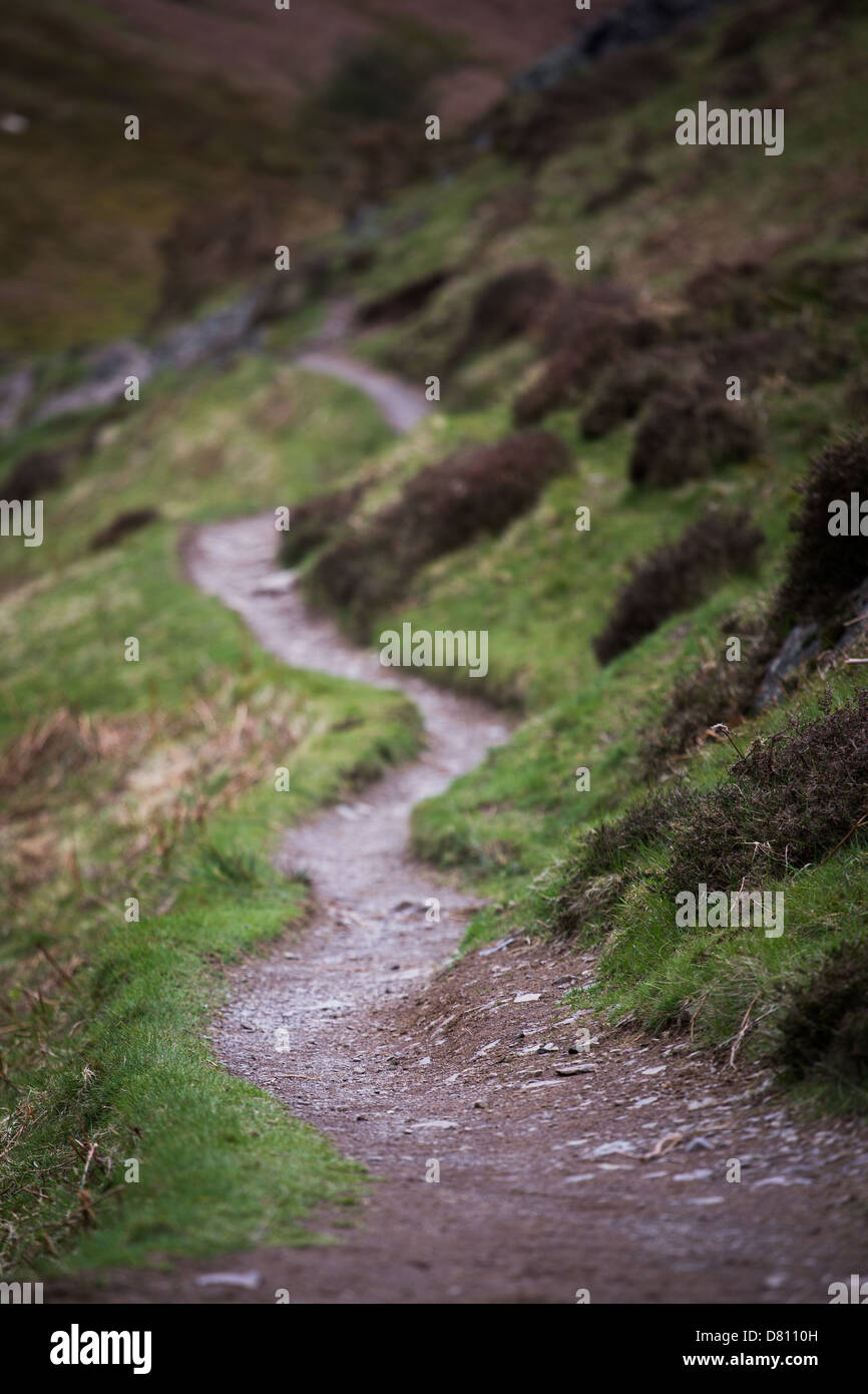 Winding country path through the countryside Stock Photo - Alamy
