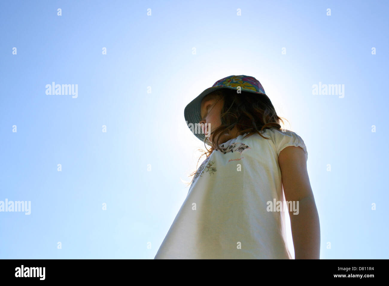 girl in sun Stock Photo - Alamy