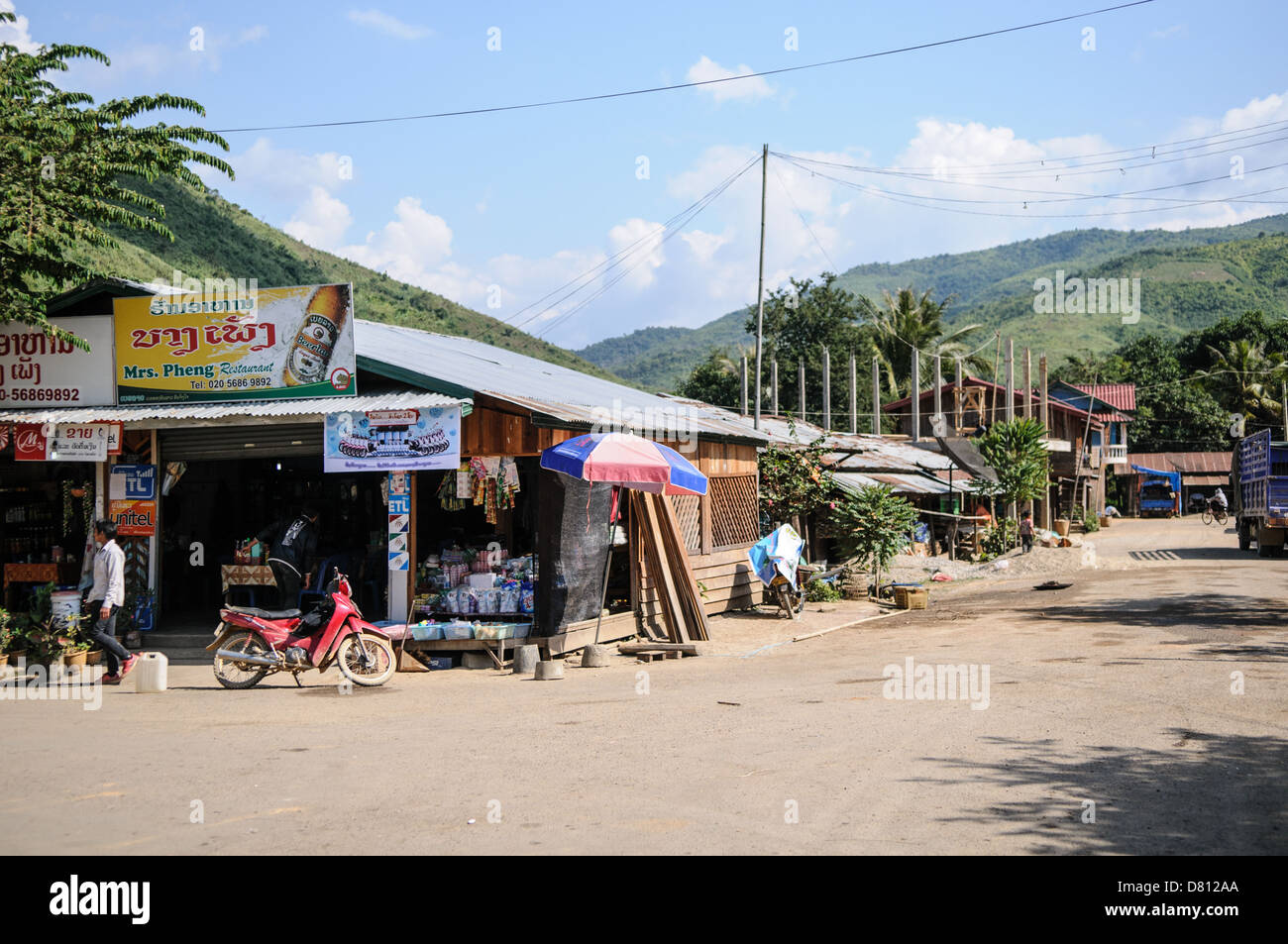Town Street Scene Xieng Khouang Province Laos // XIENG KHOUANG PROVINCE ...