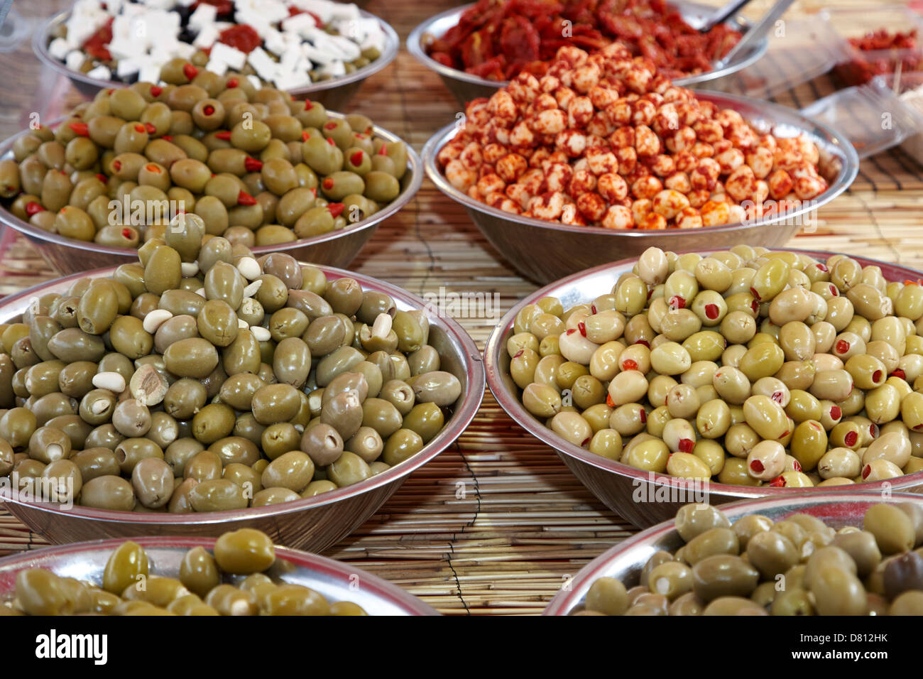 Stuffed green olive hi-res stock photography and images - Alamy