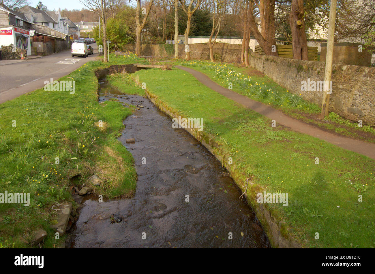 Stream at Rhu on the Gareloch, Scotland Stock Photo - Alamy