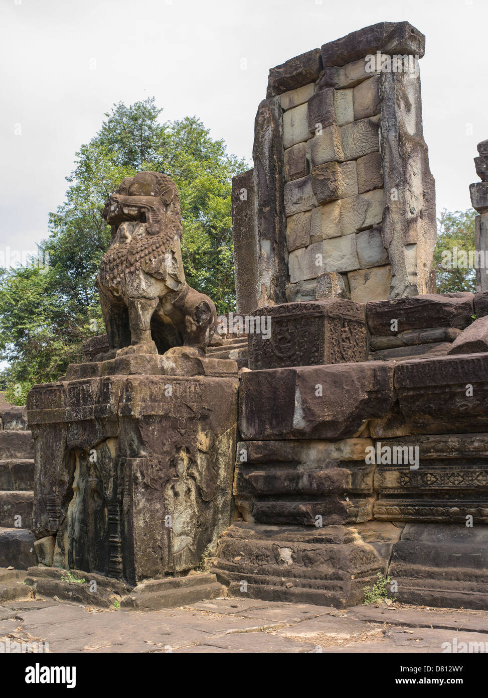 Bakong. Angkor Archaeological Park. Siem Reap. Cambodia Stock Photo - Alamy