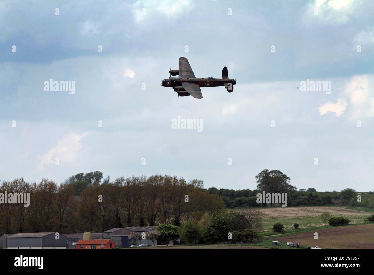 Dambusters celebration . . 16.05.13 A Lancaster bomber flies over ...