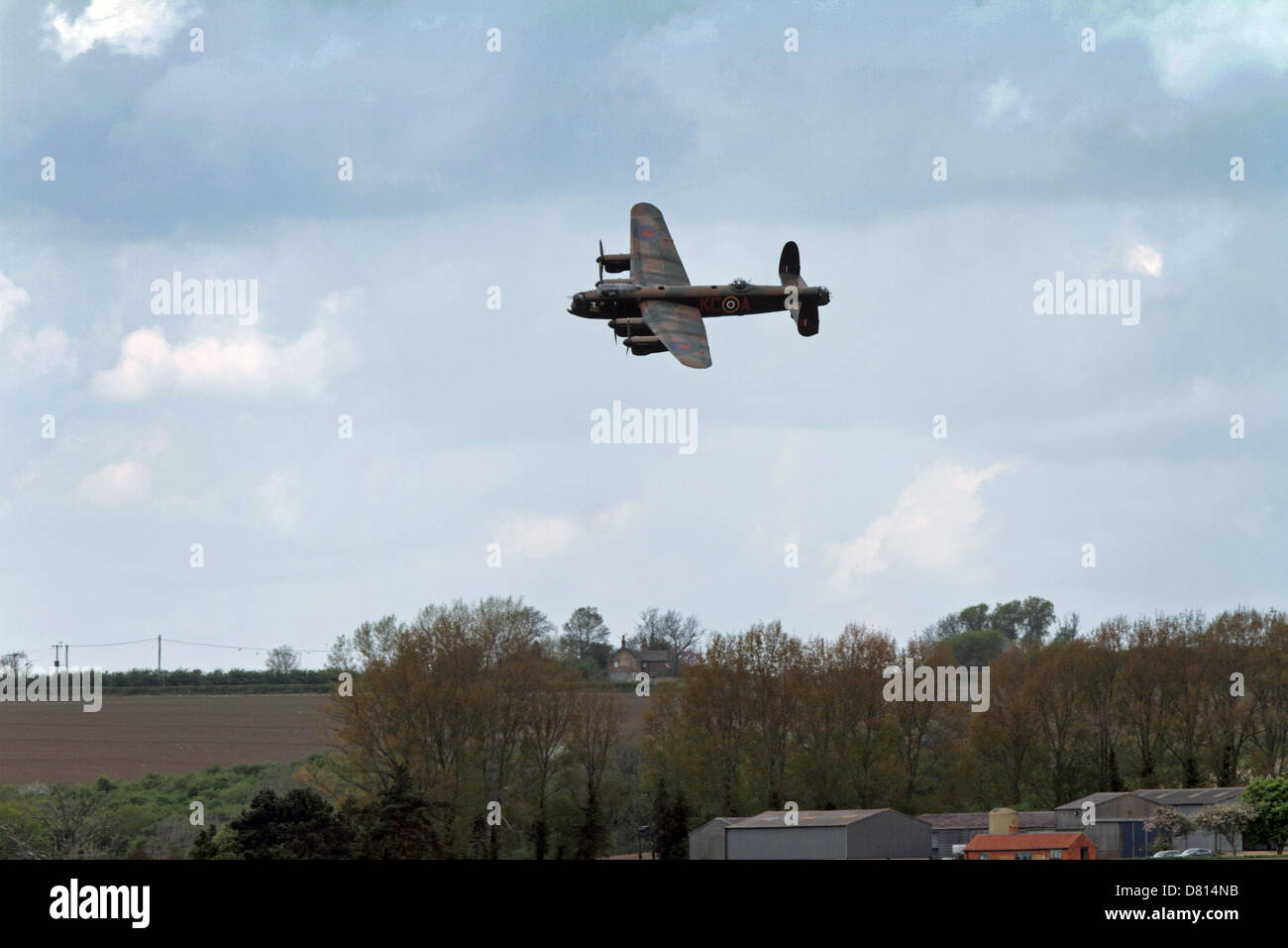 Dambusters celebration . . 16.05.13 A Lancaster bomber flies over ...