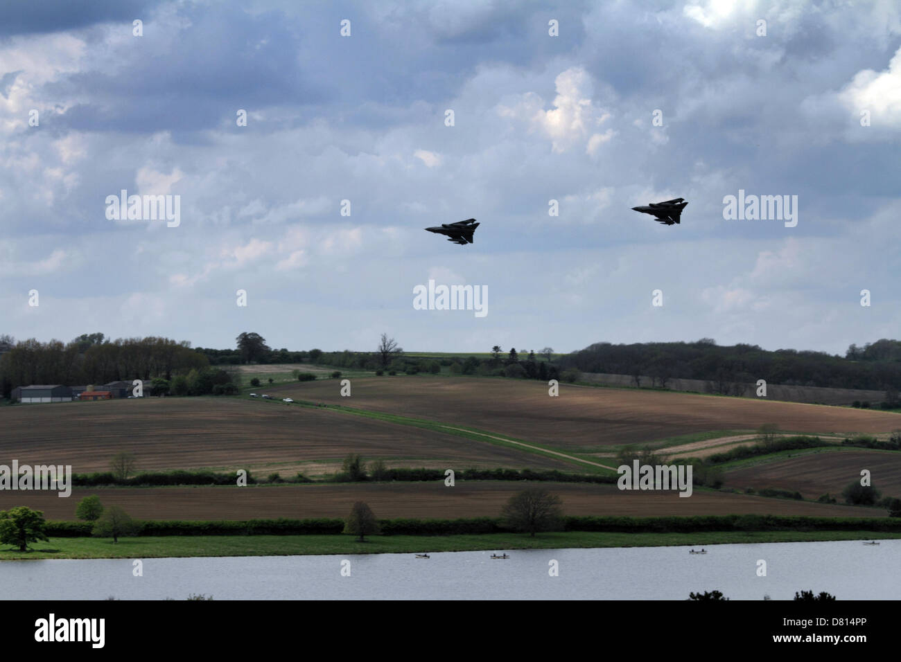Dambusters celebration . . 16.05.13 Two Tornadoes fly over Eyebrook ...