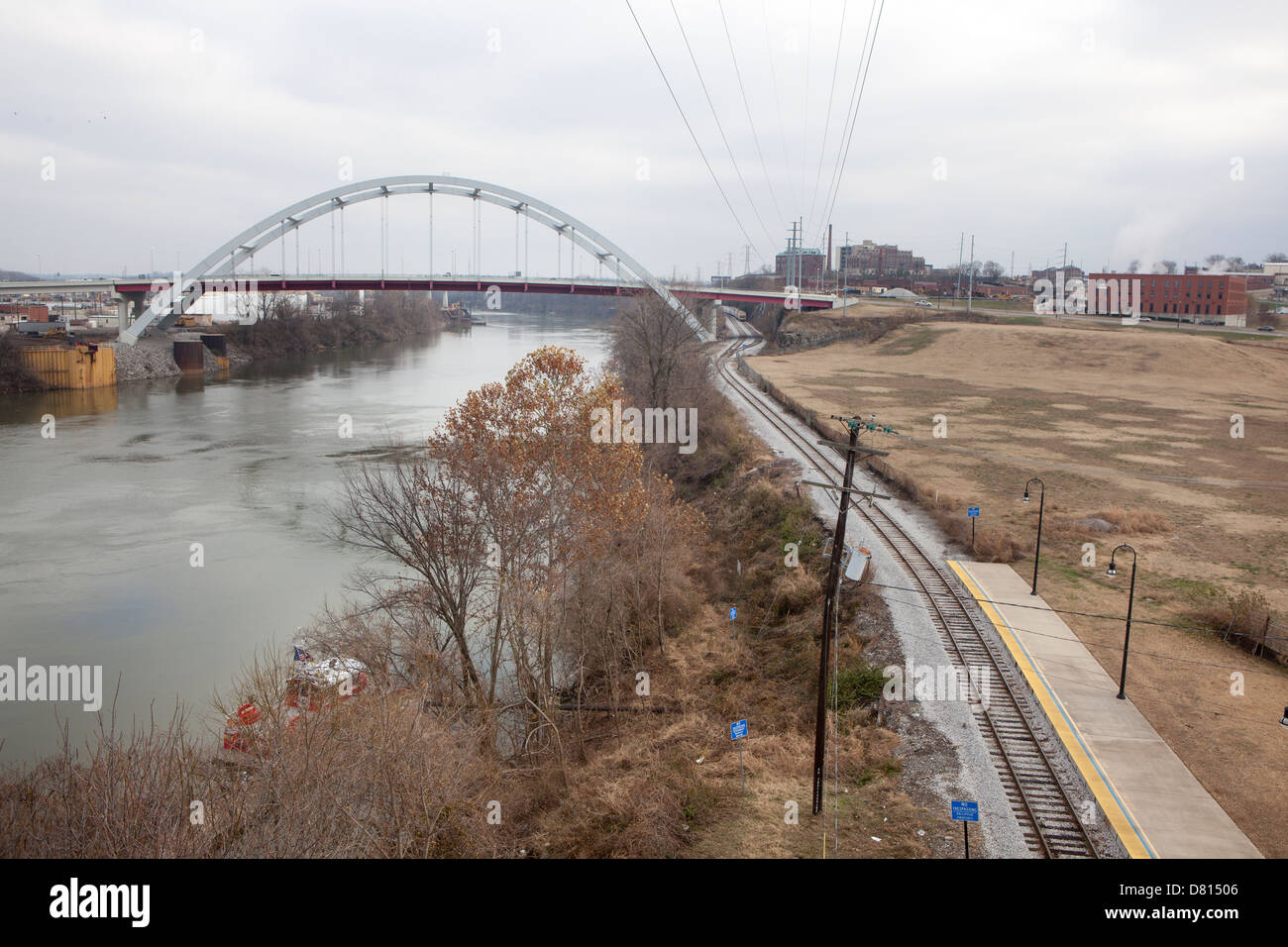 Railway tracks in Nashville, Tennessee, USA Stock Photo - Alamy