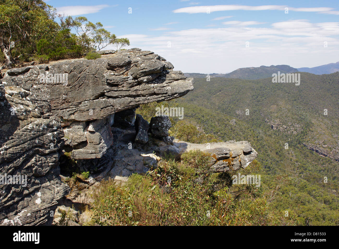 The famous Balconies, Grampians National Park, Australia Stock Photo ...