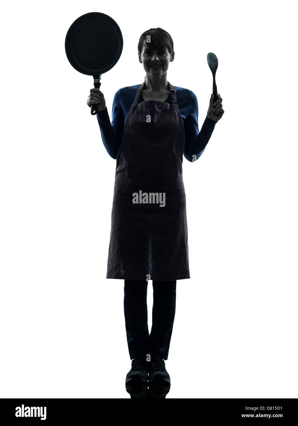 Woman Cooking Silhouette