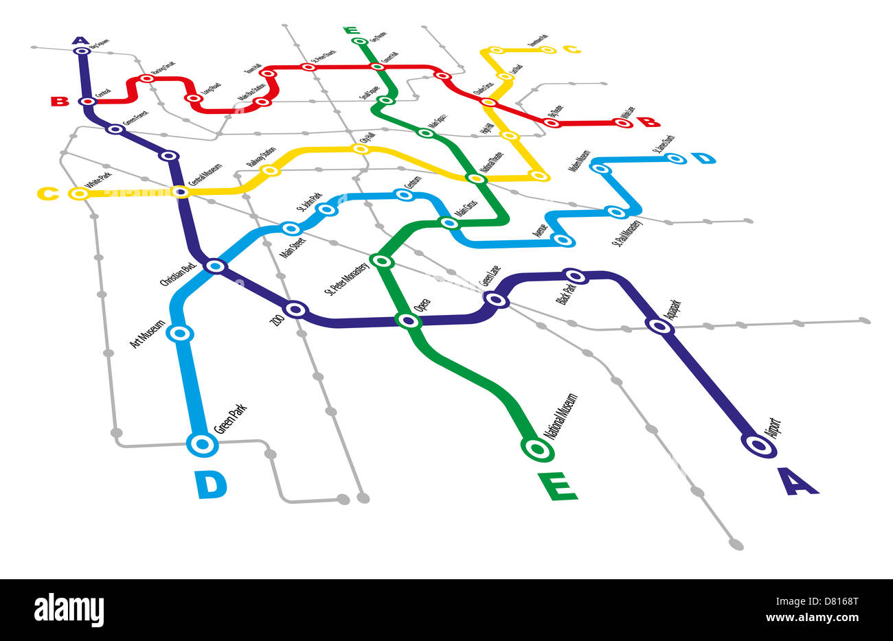 Railway scheme Cut Out Stock Images & Pictures - Alamy