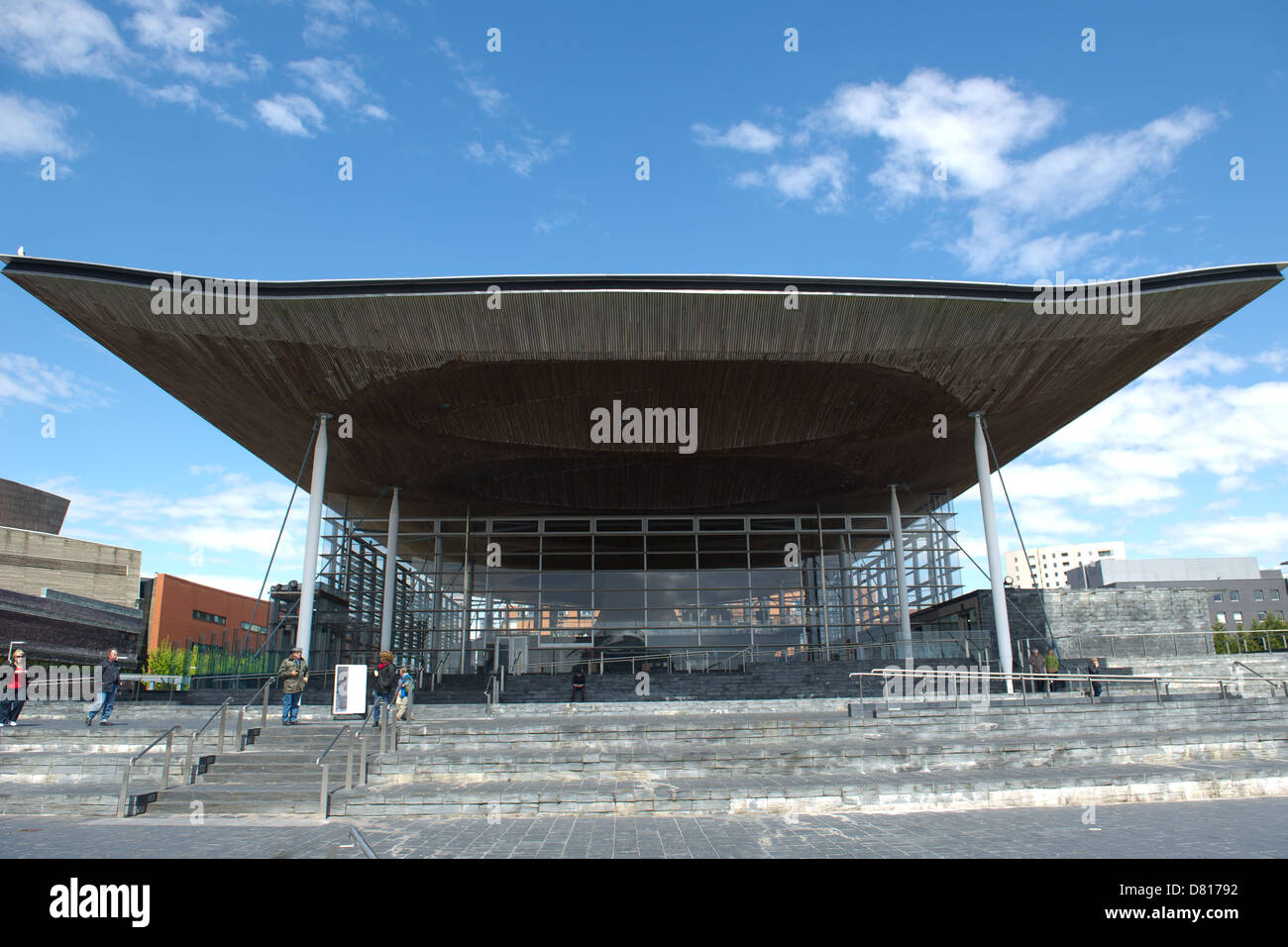 The Senedd (National Assembly Building) in Cardiff Bay Stock Photo - Alamy