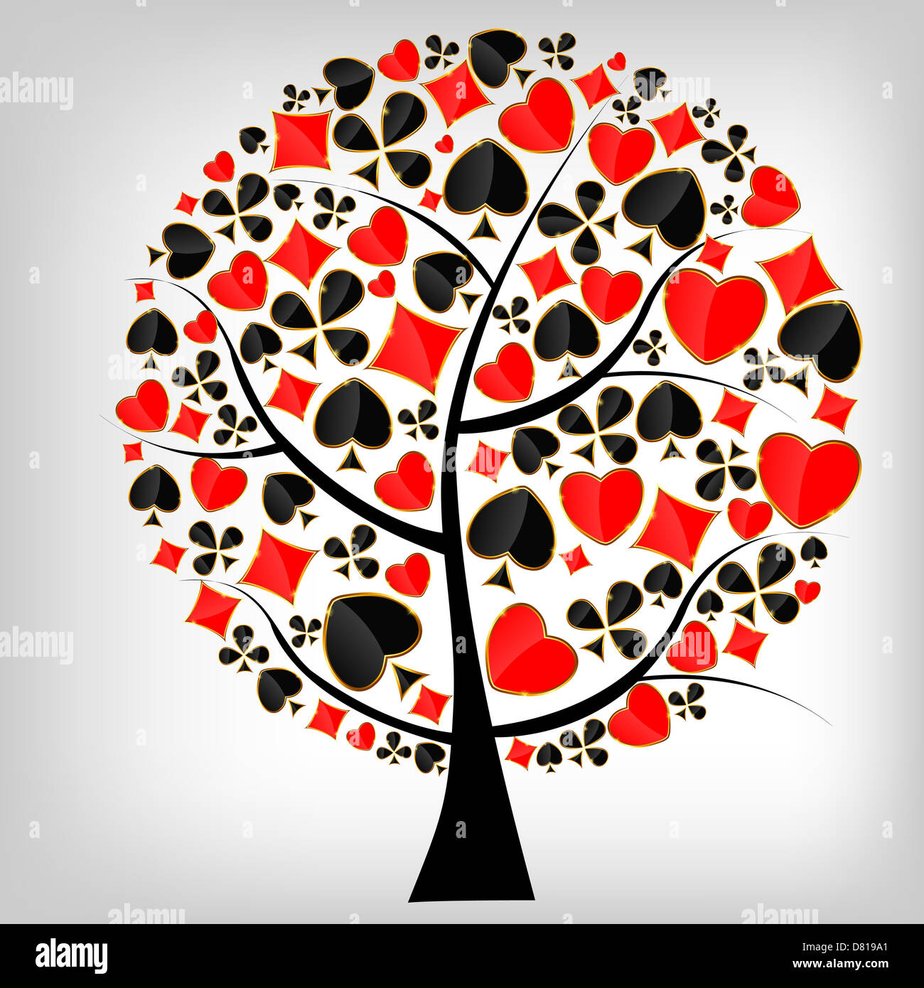 Abstract background with card suits for design. Vector illustration ...