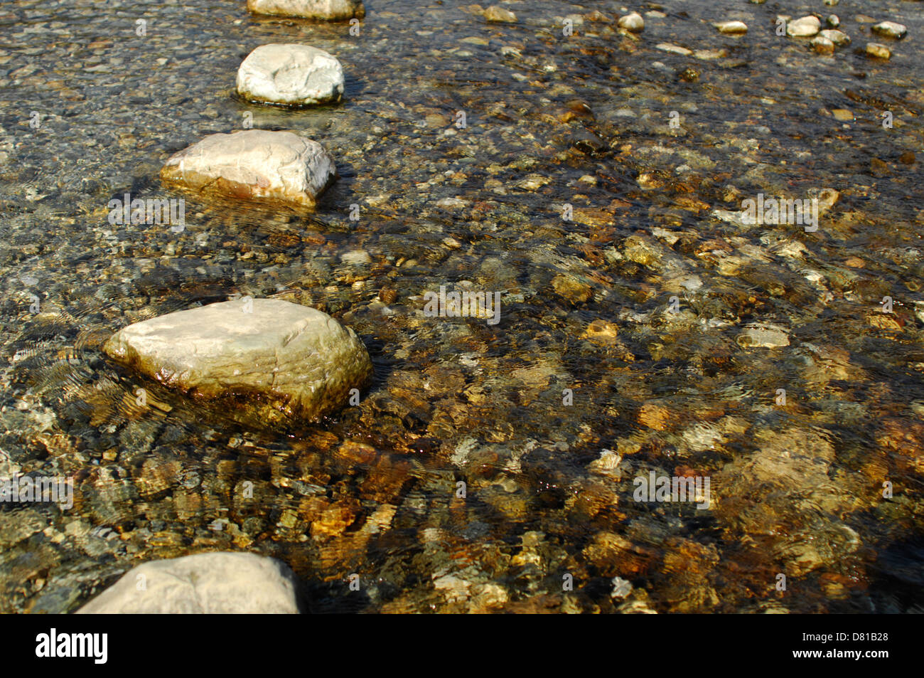stepping stones in a stream Stock Photo - Alamy