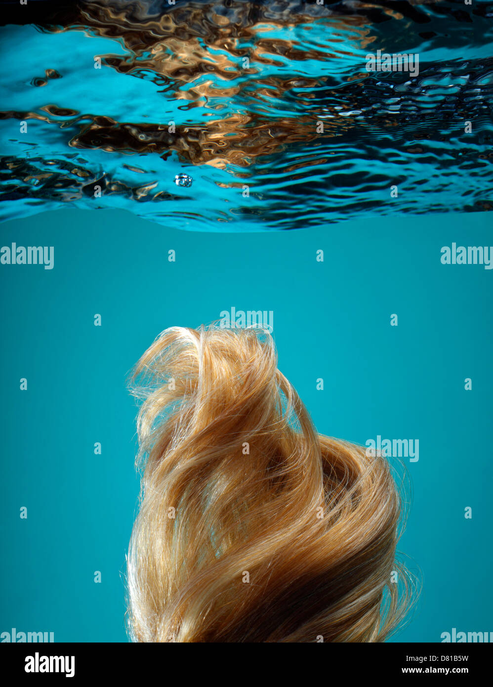 Girl Underwater Hair