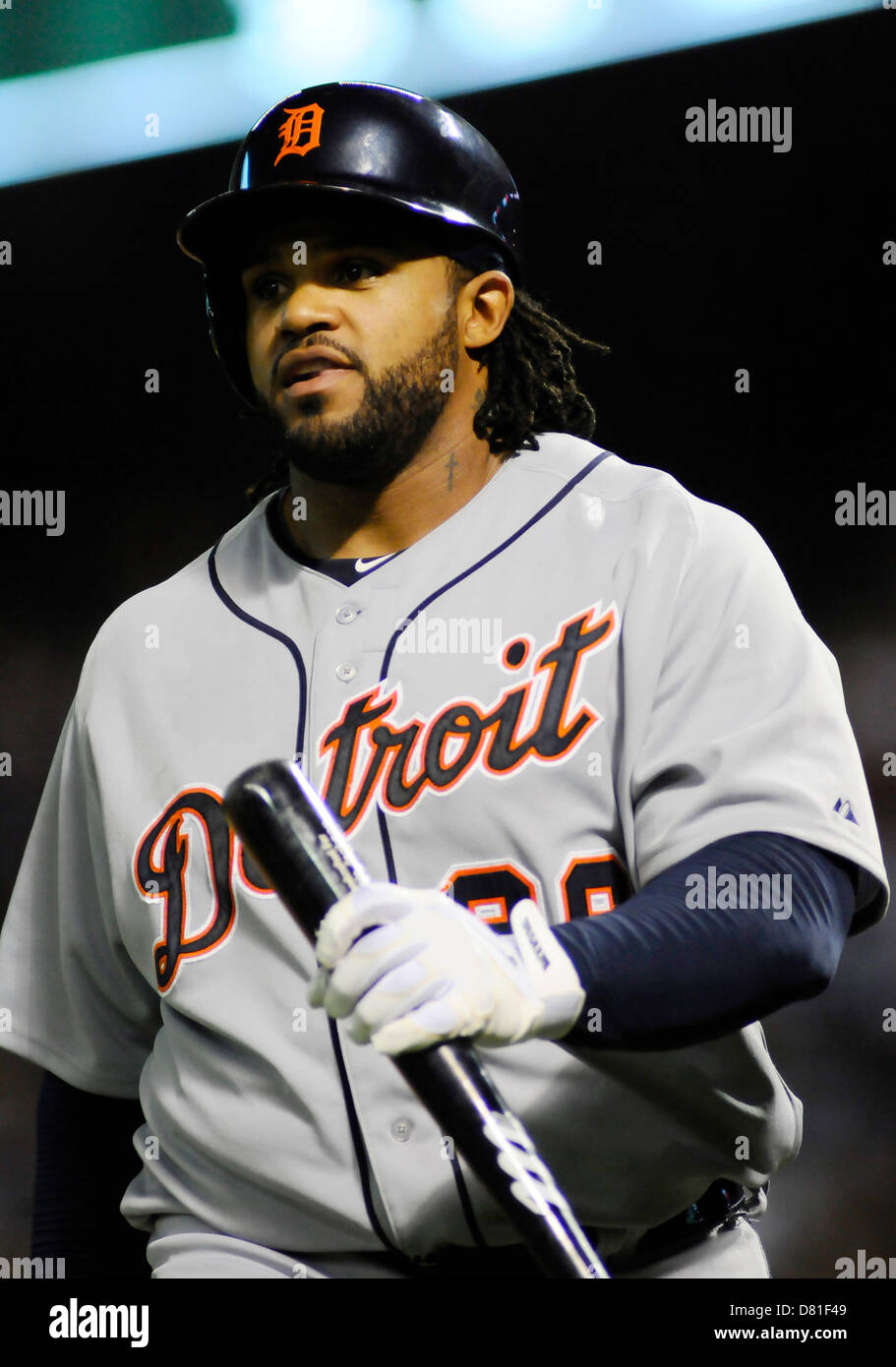 May 16, 2013 - Arlington, Texas, USA - PRINCE FIELDER walks back to the ...