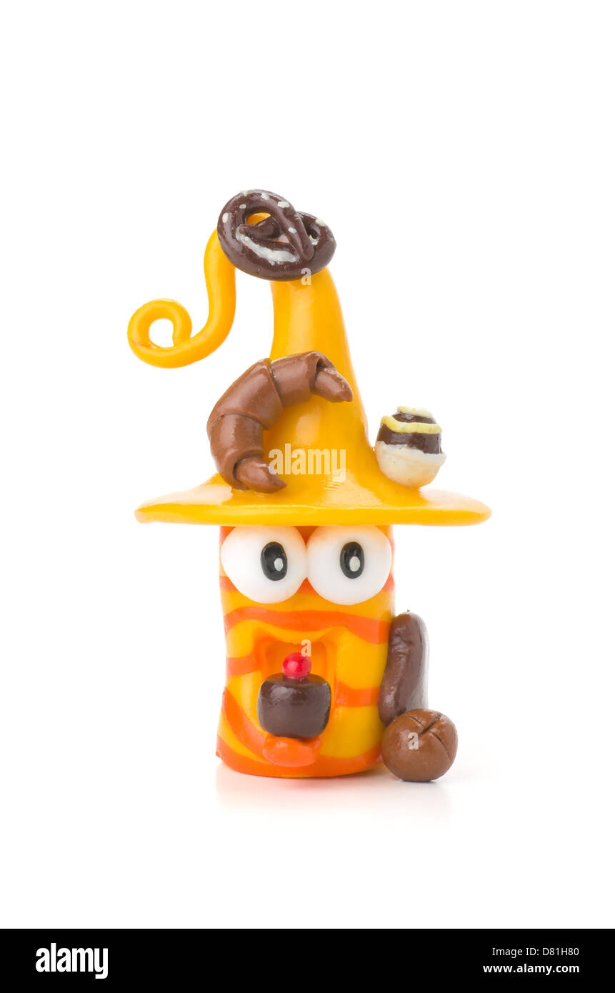 Handmade modeling clay figure with bakery products Stock Photo - Alamy