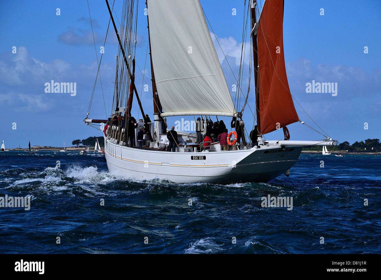 Traditional fishing boat : Biche (dundee tuna, Groix island, 1934 ...