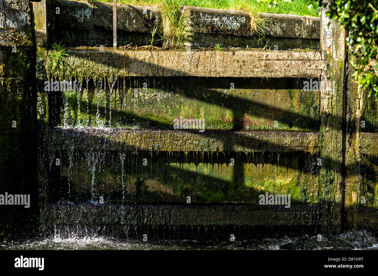 Leaking Lock Gates Stock Photo - Alamy