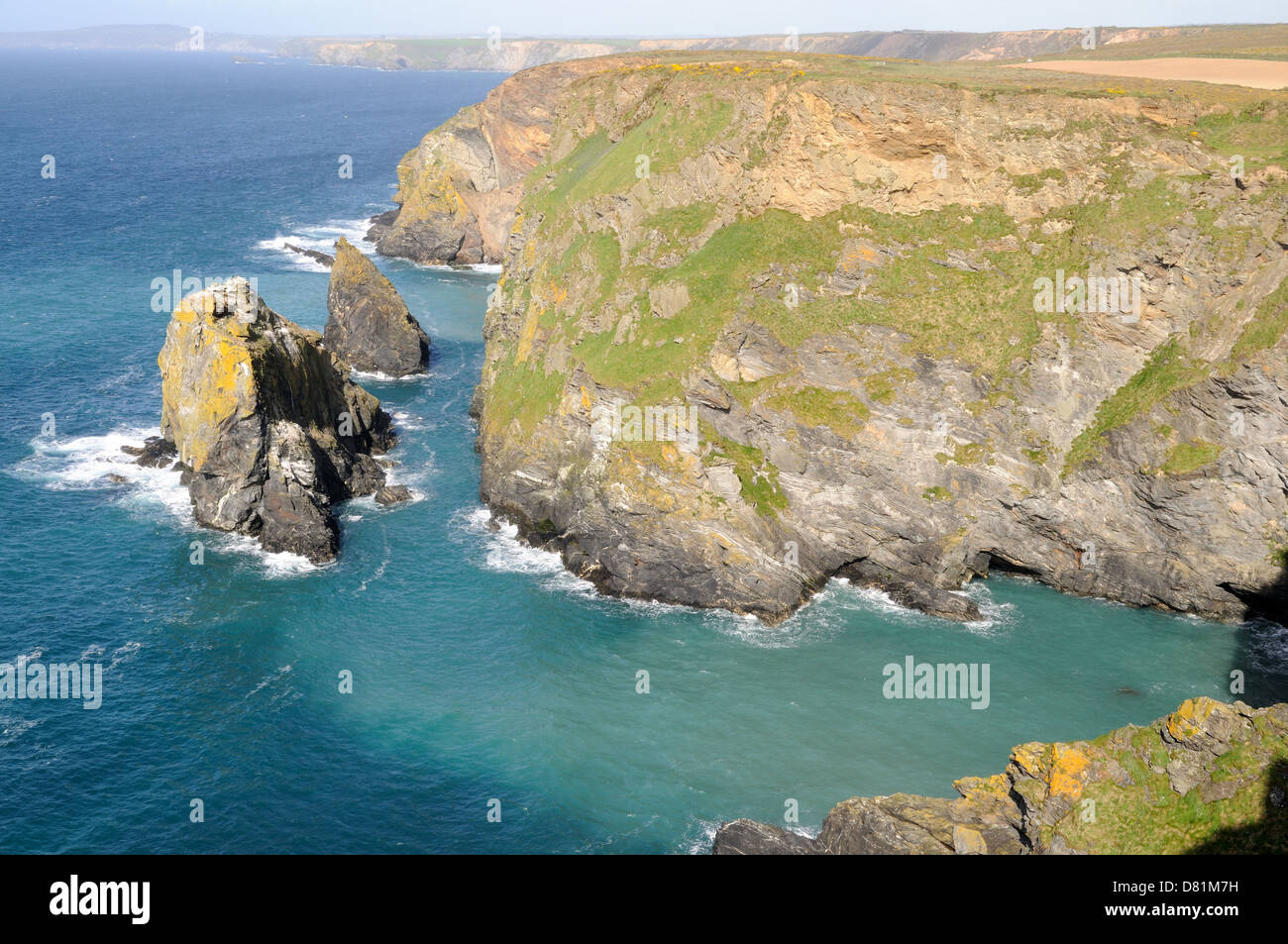 Hells Mouth Bay Hudder Down Cornwall England UK GB Stock Photo - Alamy