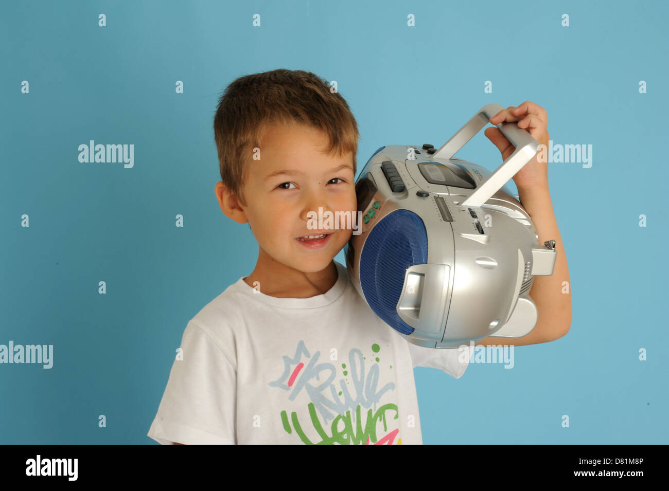 Child is listening to the radio hi-res stock photography and images - Alamy