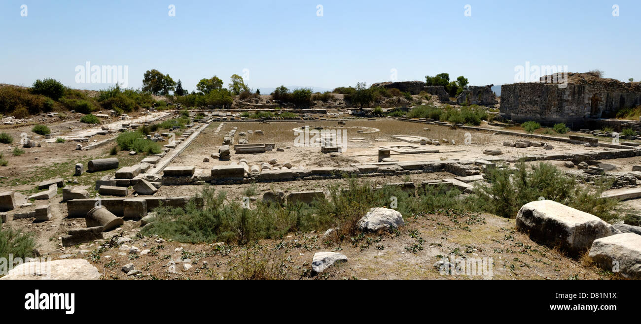 Miletus. Turkey. The ruins of the Delphinion or Sanctuary to Apollo ...