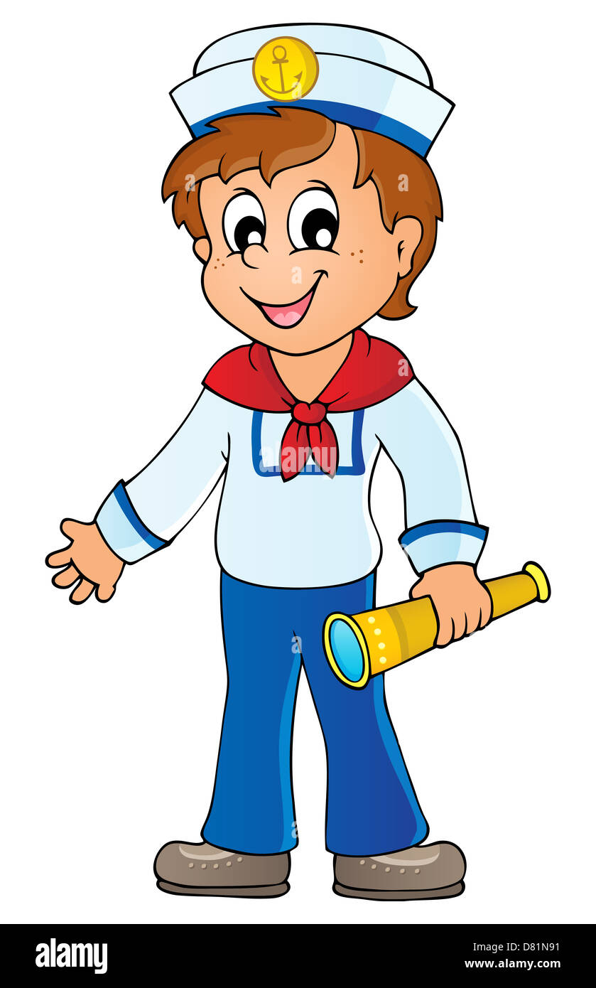 Image with sailor theme 1 - picture illustration Stock Photo - Alamy