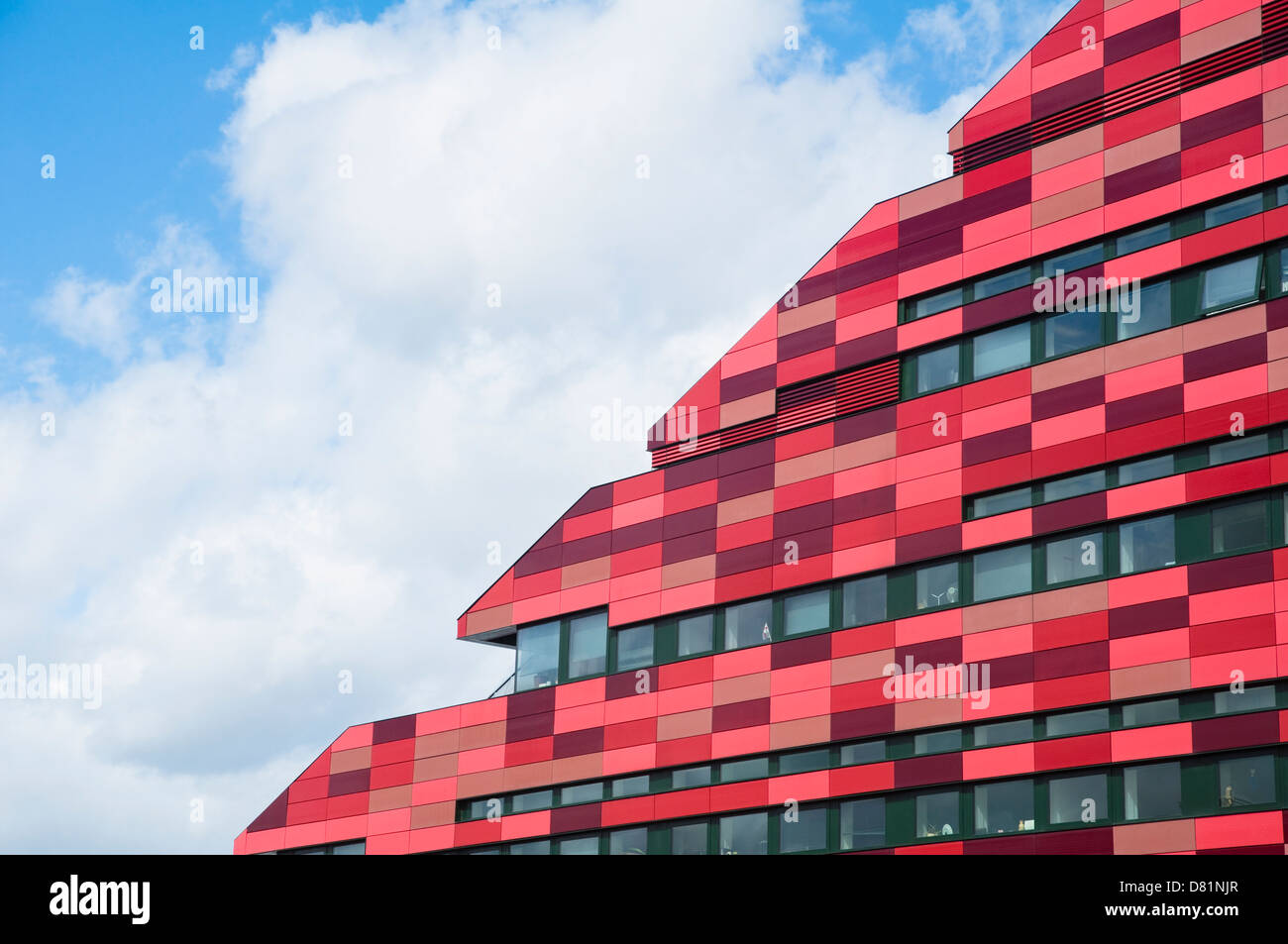 A red tiled contemporary building on the Jubilee Campus at Nottingham ...