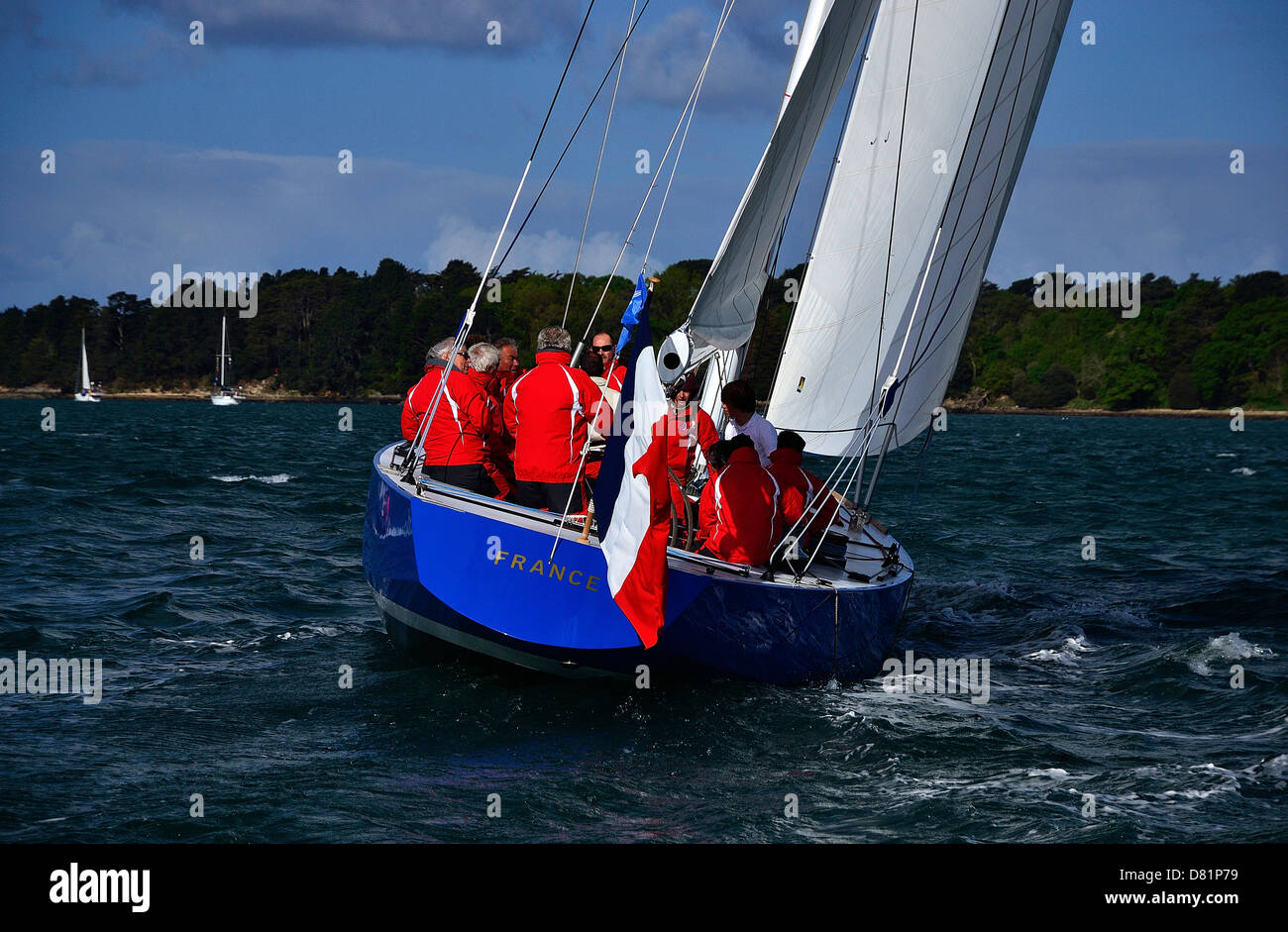 France, french sailing boat, 12 M JI, architect: Mauric, shipyard ...