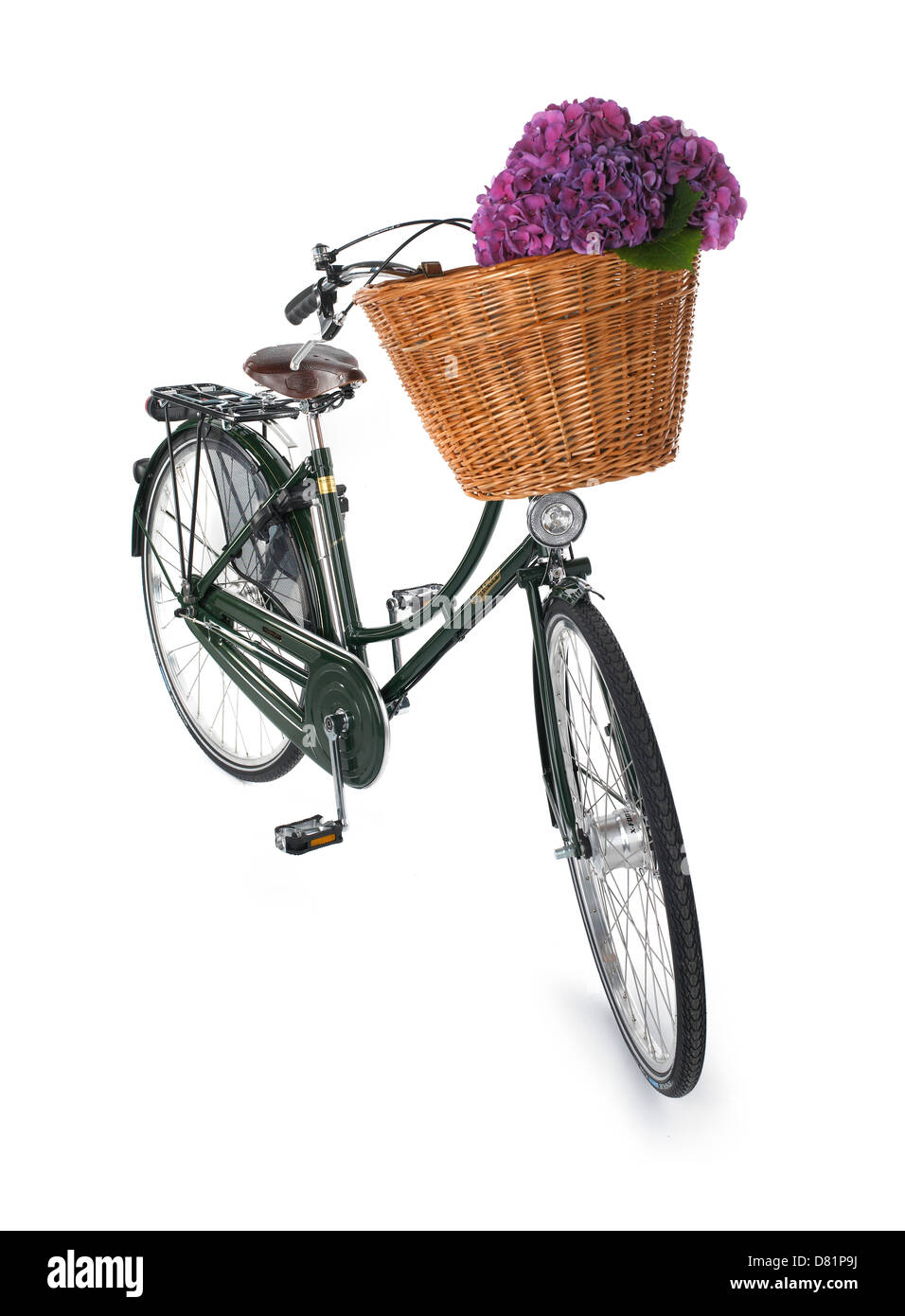 Bike with basket cut out hi-res stock photography and images - Alamy