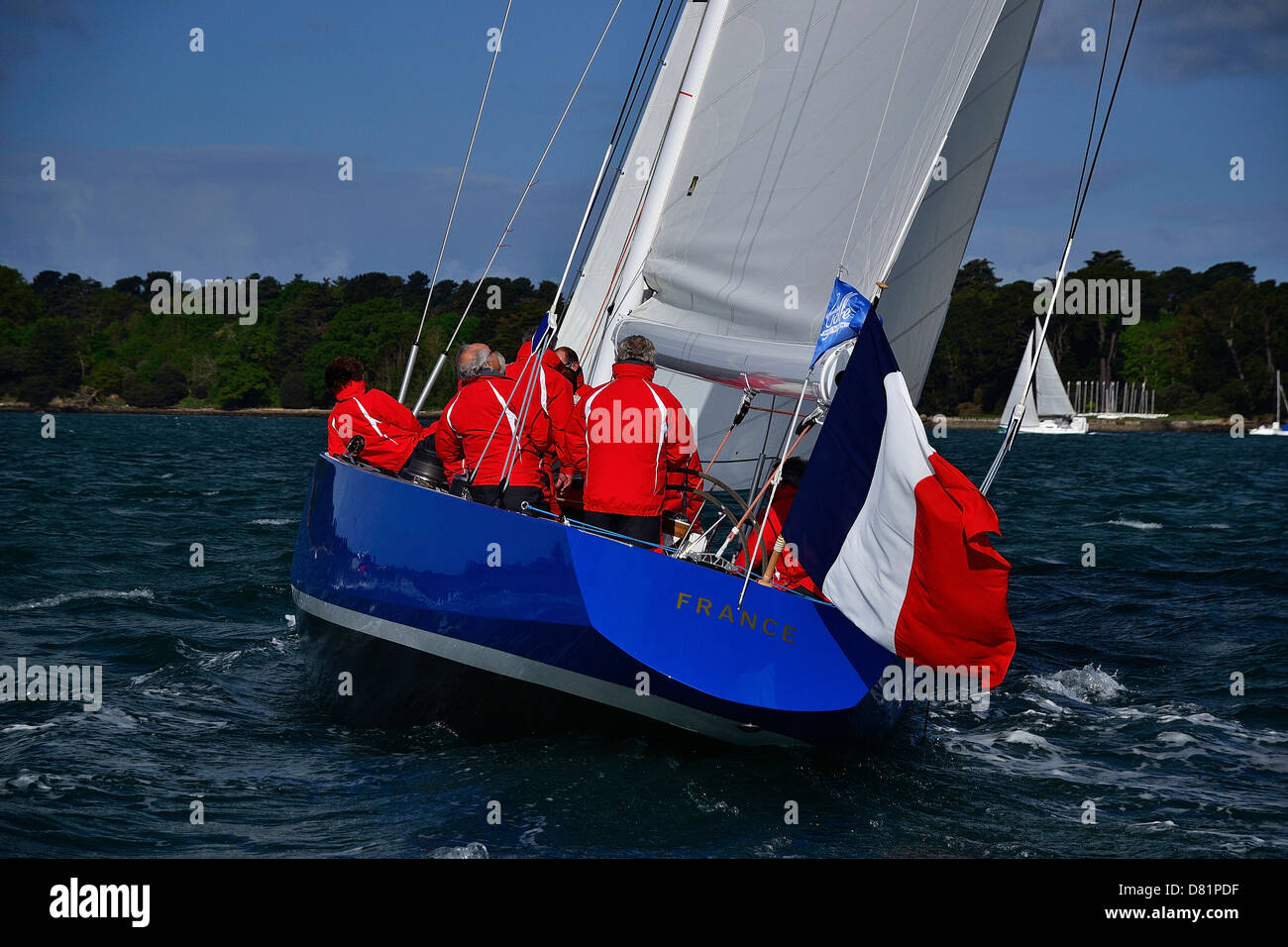 France 1, french sailing boat, 12 M JI, architect: Mauric, shipyard ...