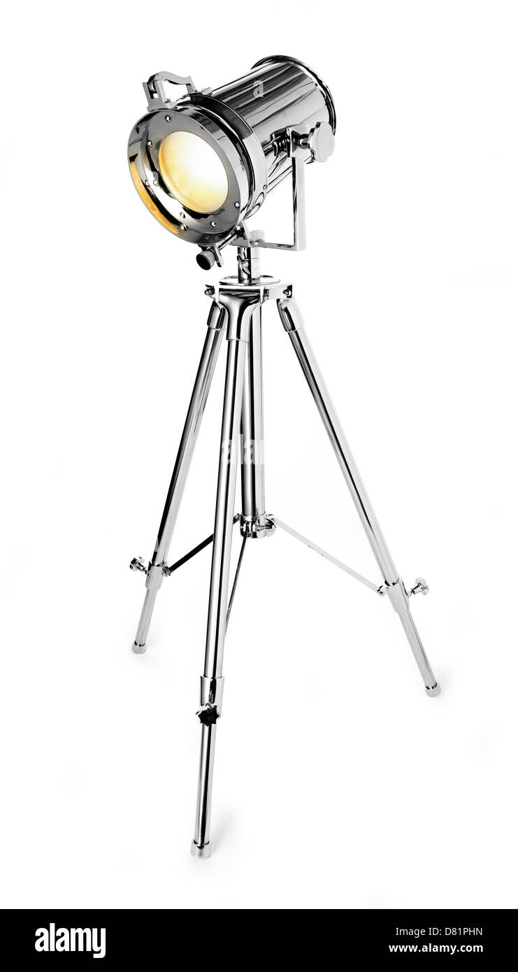 Photographic studio lamp, cut out on a white background Stock Photo - Alamy