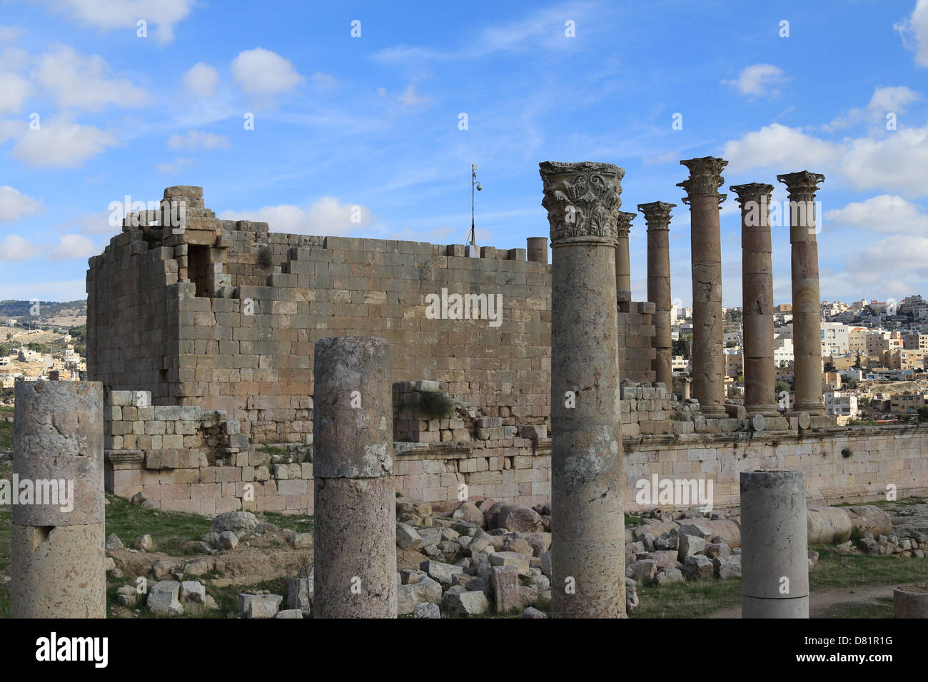 The Ancient City of Jerash, in Jordan built by the Romans during the ...