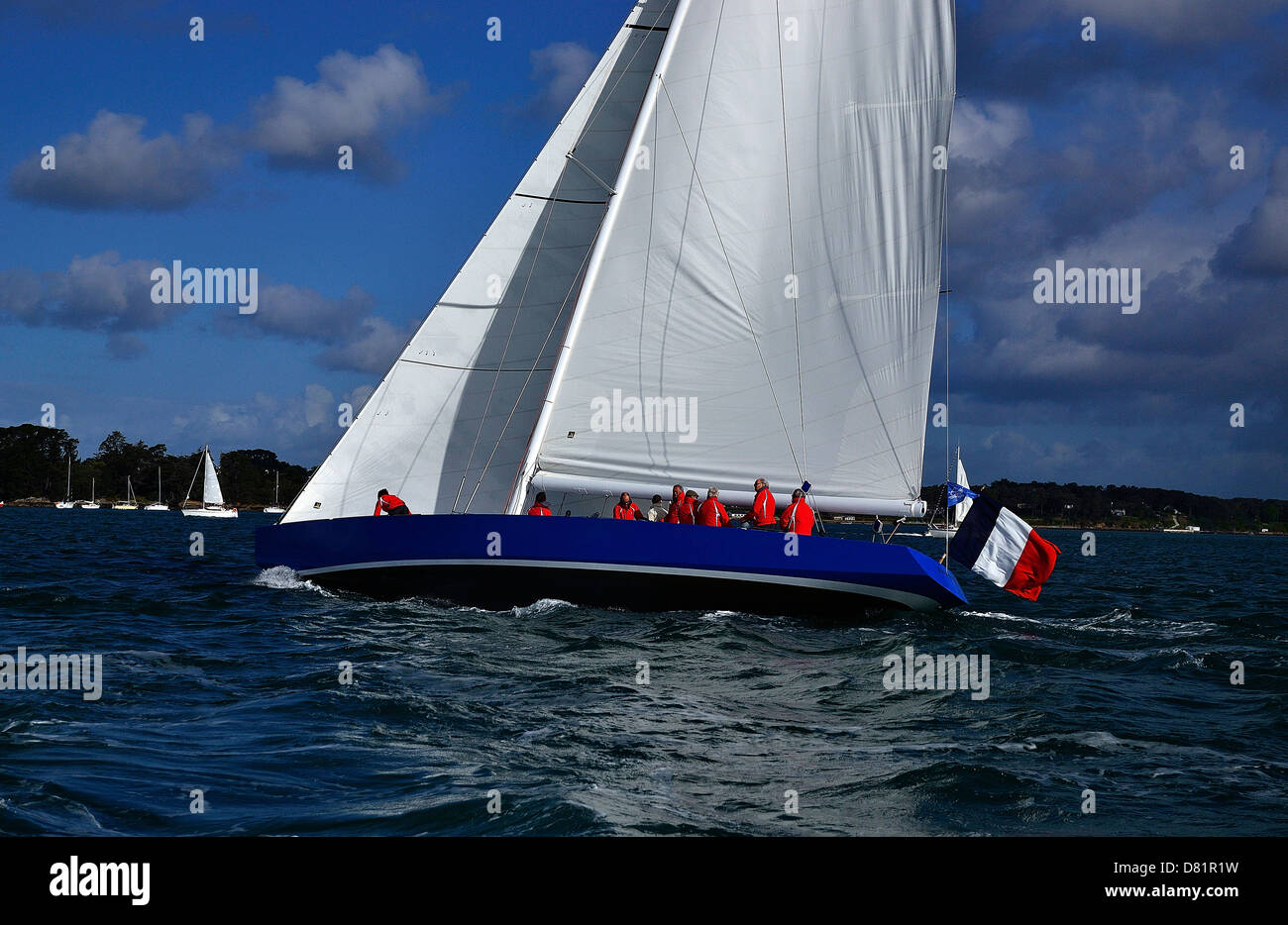 France , french classic sailing boat, 12 M JI, architect: Mauric ...