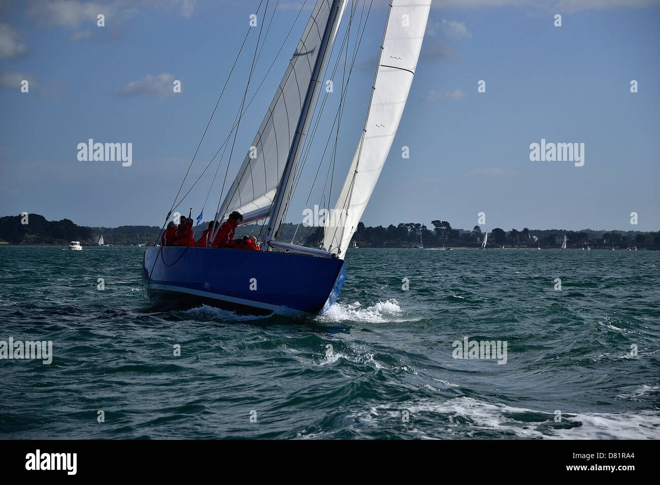 France, french sailing boat, 12 M JI, architect: Mauric, shipyard ...