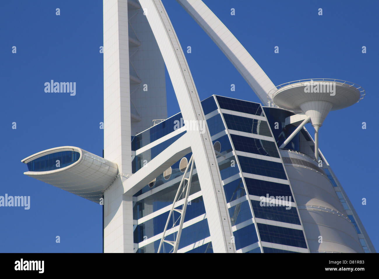 Designed to resemble a billowing sail, Burj Al Arab soars to a height ...