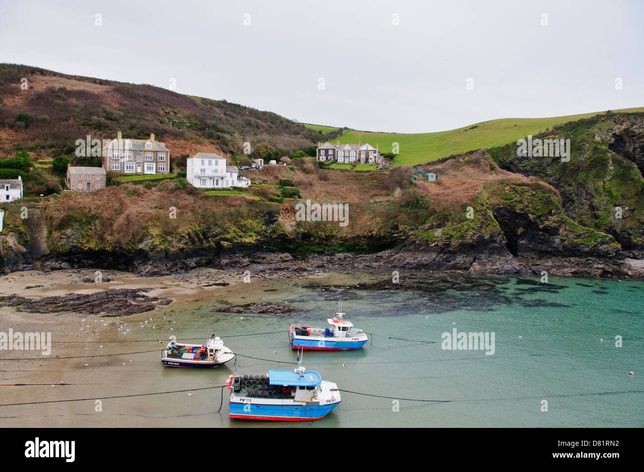 Port Isaac,a small and picturesque fishing village on the Atlantic ...