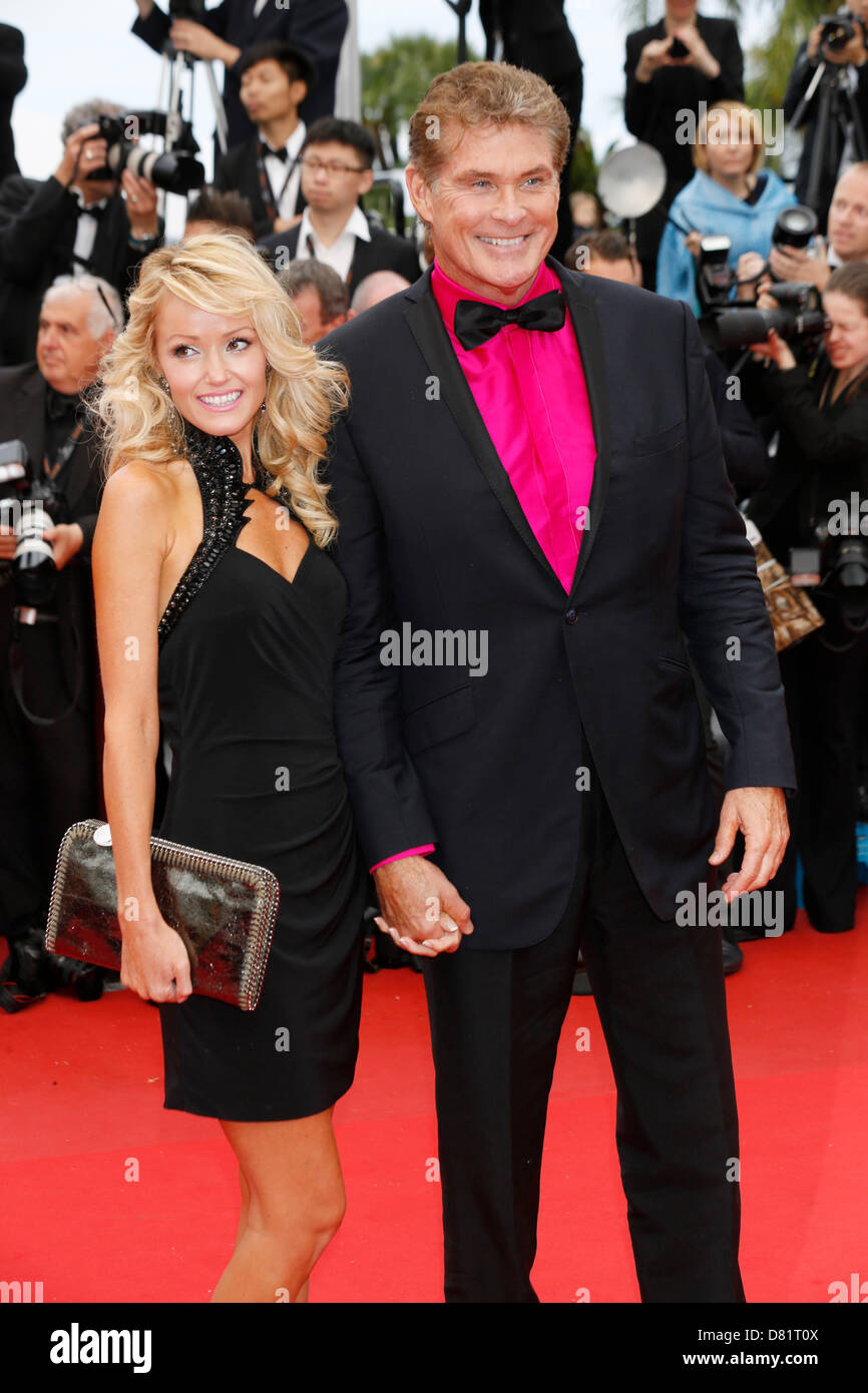 David Hasselhoff and Hayley Roberts attending the 'Jeune & Jolie ...