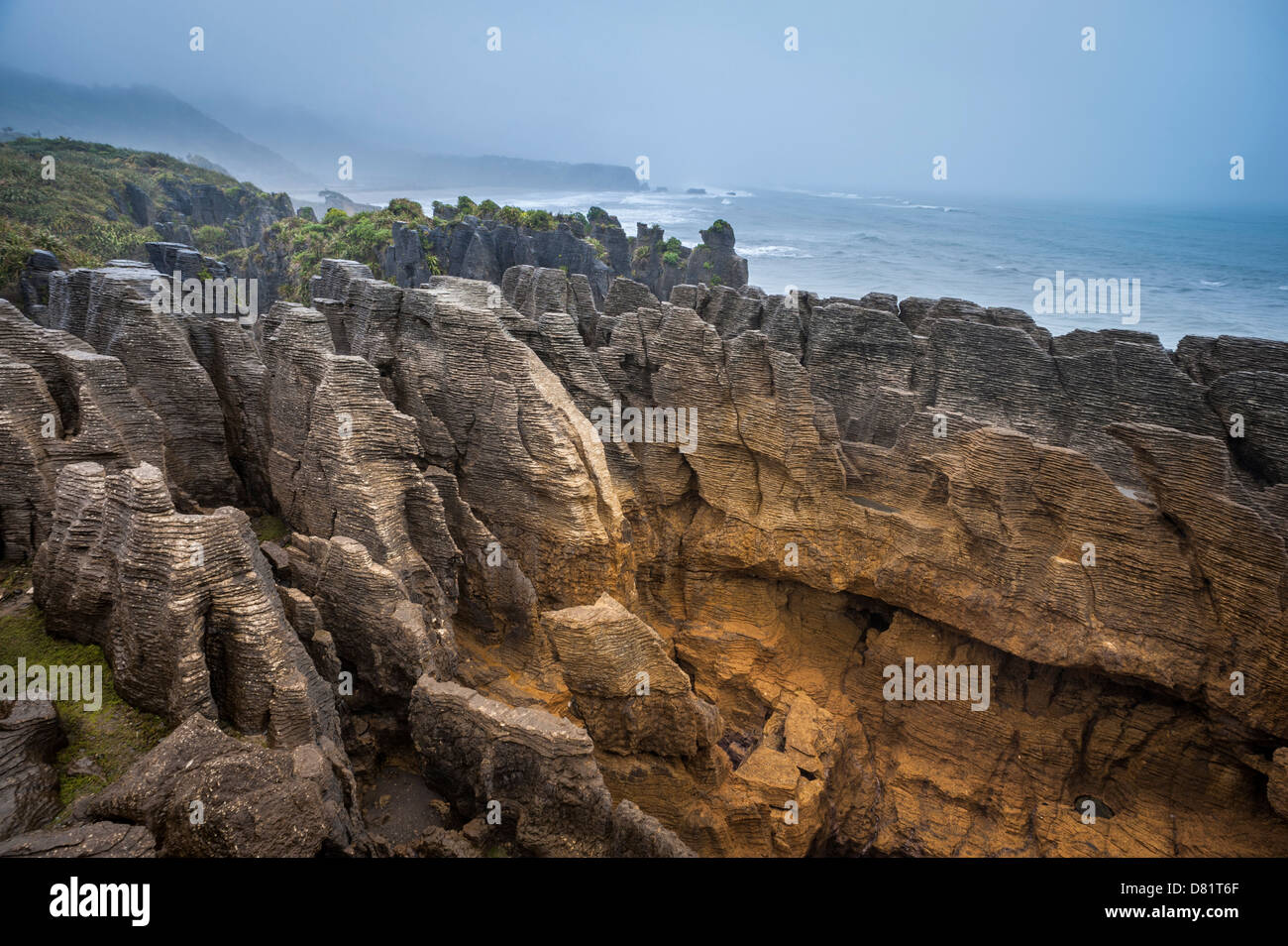 Pancake Rocks, Punakaiki. South Island, New Zealand Stock Photo - Alamy