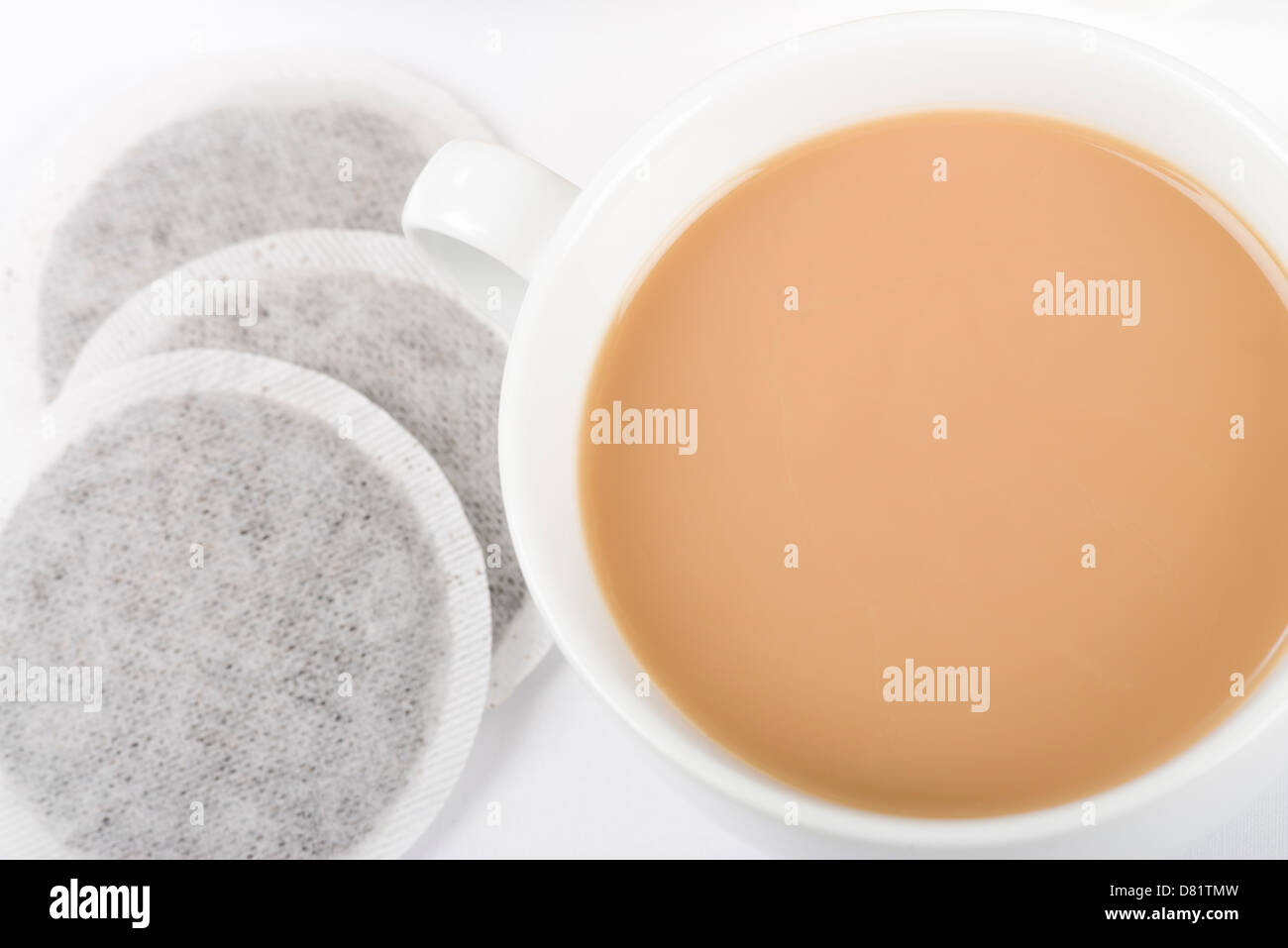 Milky tea from above hi-res stock photography and images - Alamy