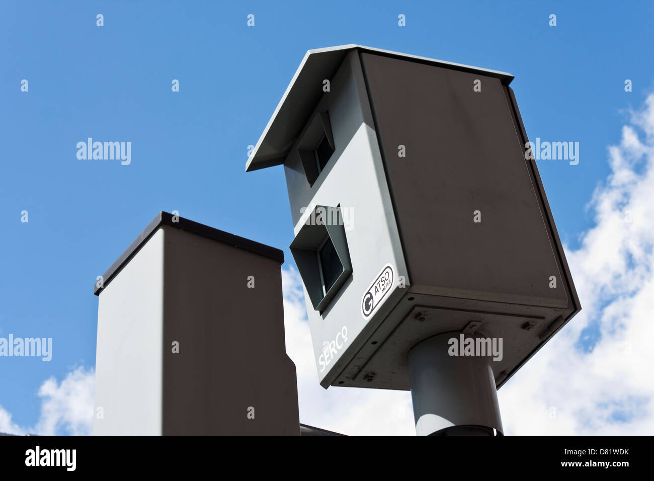 UK Gatso branded, traffic enforcement surveillance camera Stock Photo ...