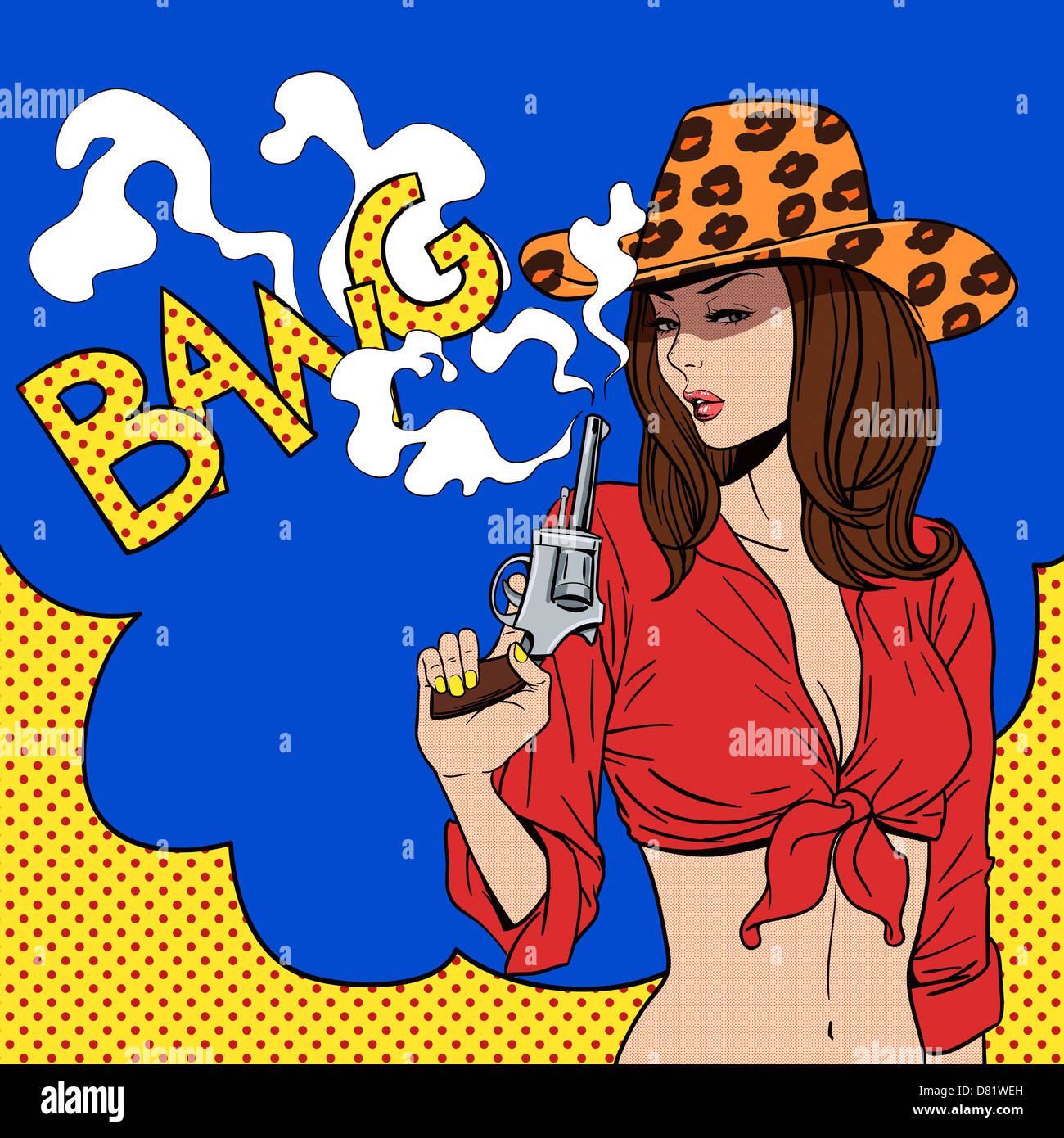 An Illustration In The Style Of Pop Art Stock Photo Alamy an-illustration-in-the-style-of-pop-art-stock-photo-alamy