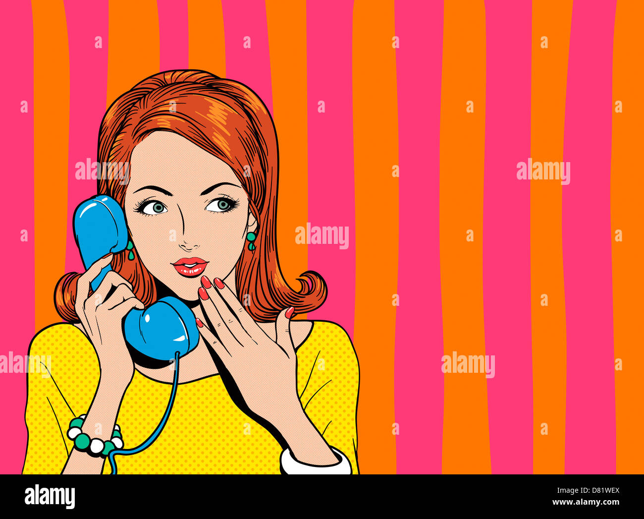 An illustration in the style of pop art Stock Photo - Alamy