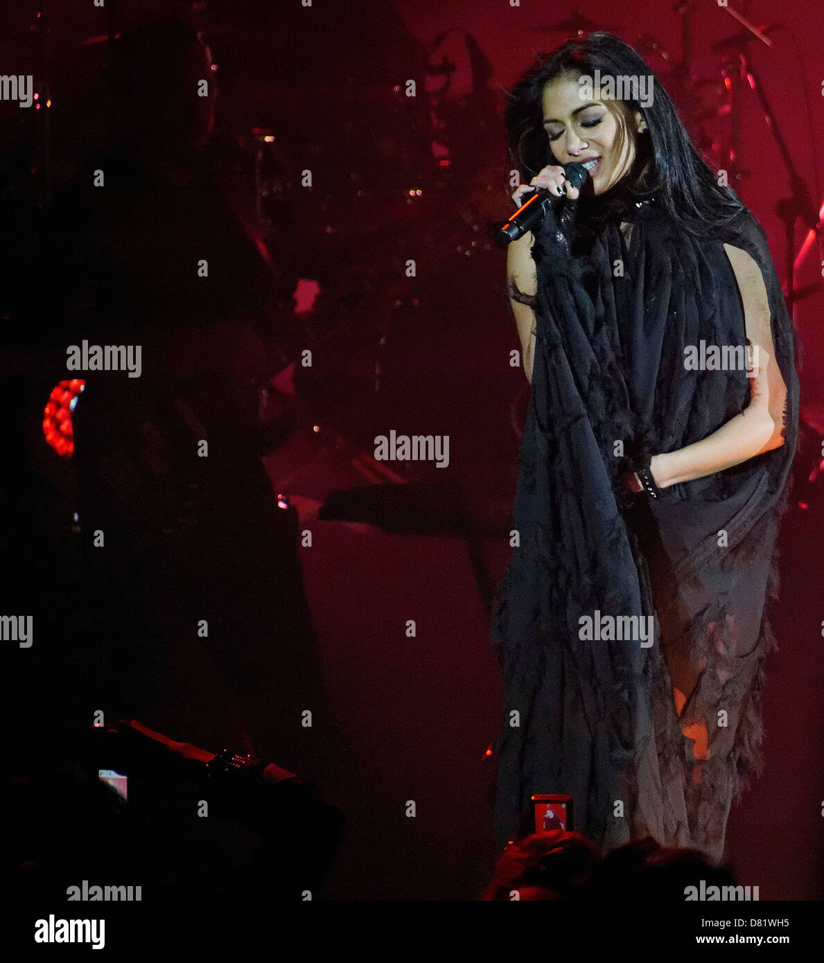 Nicole Scherzinger performing live on stage at the Hammersmith Apollo ...