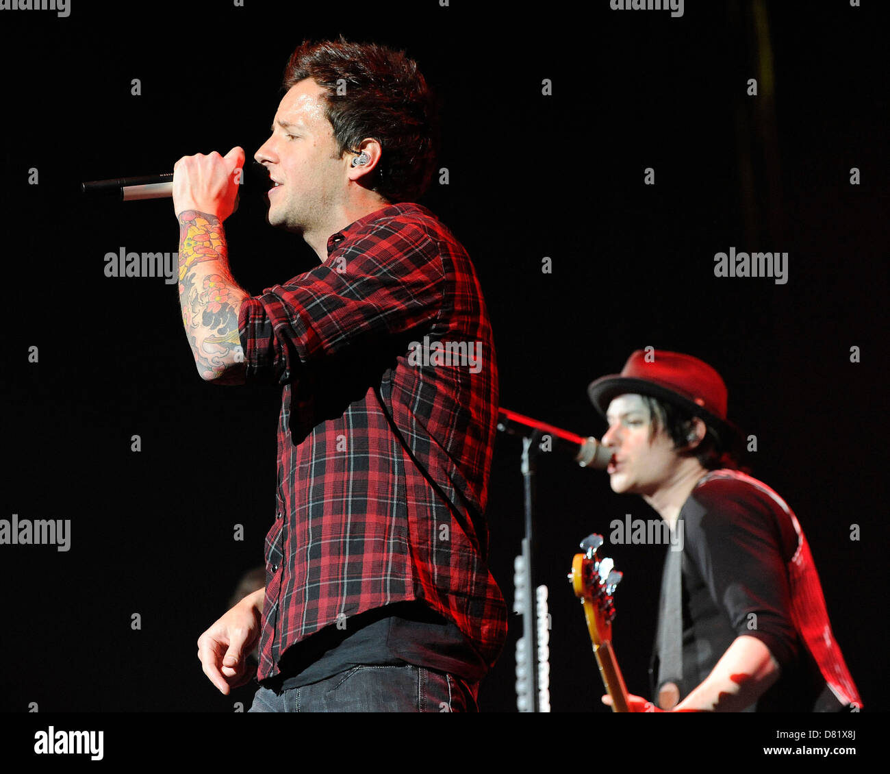David desrosiers simple plan performs hi-res stock photography and ...