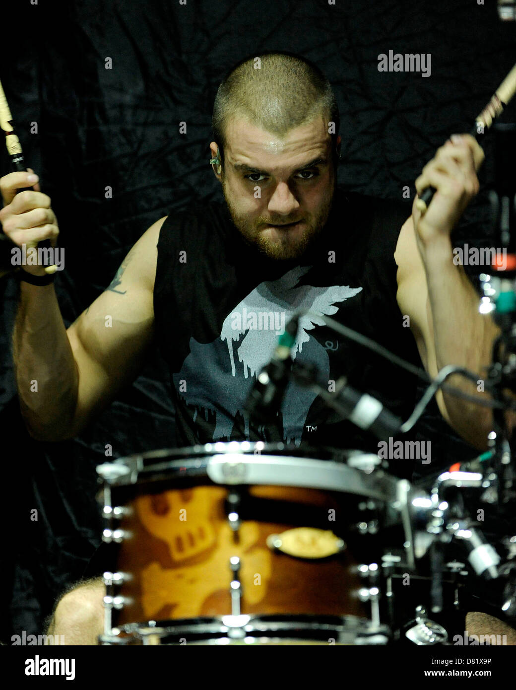 Rian Dawson All Time Low performs on stage as opening support for ...