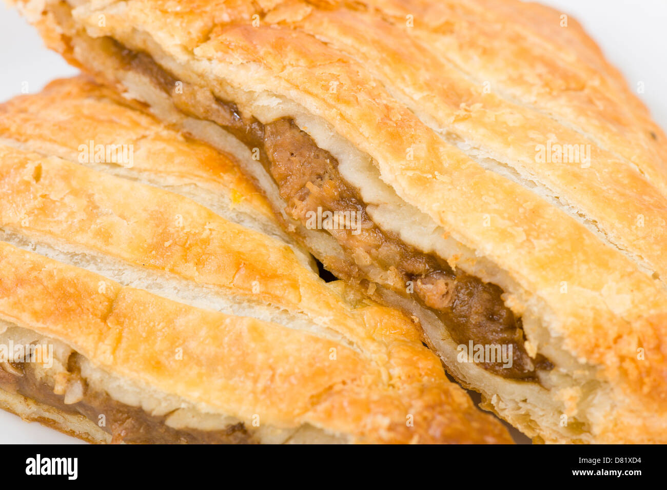 Steak Pasty - Freshly baked puff pastry parcel filled with beef and ...